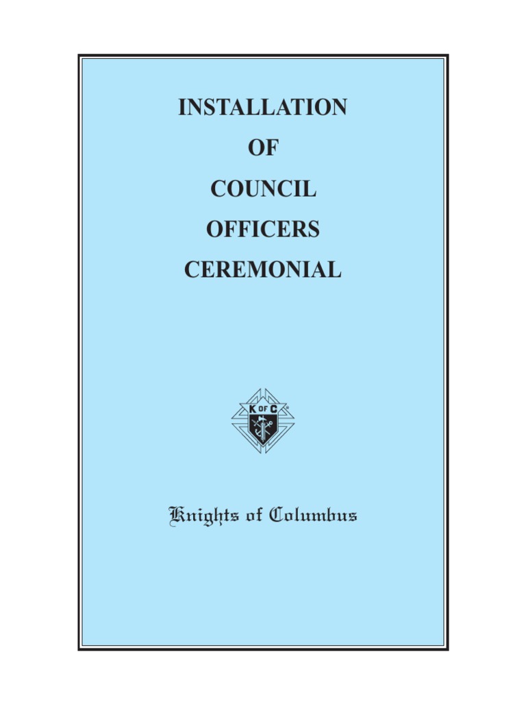 Installation of Council Officers 3 12 DD 069 | PDF | Jesus | Blessing