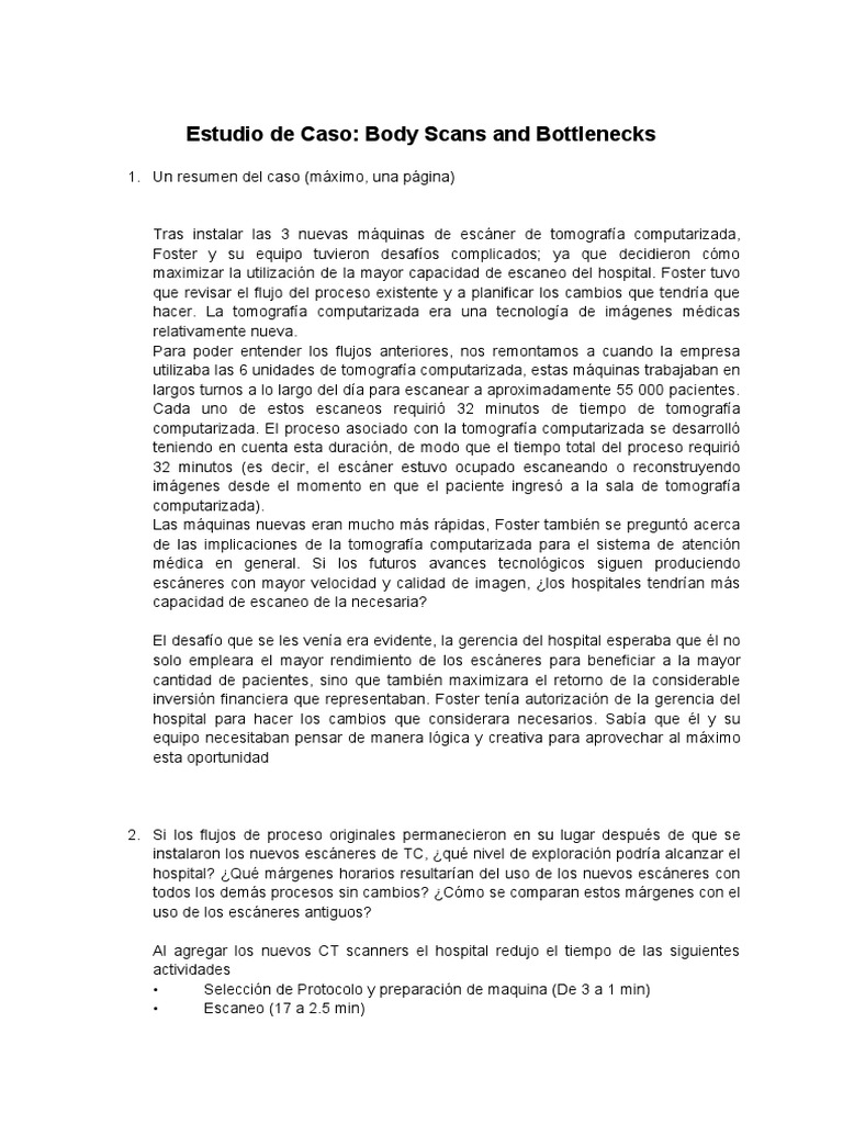 Body Scans | PDF | Ct Scan | Escáner de imagen