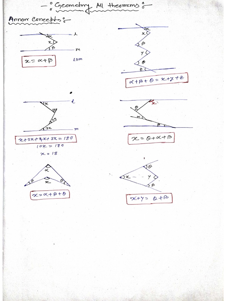 Geometry All Theorems | PDF