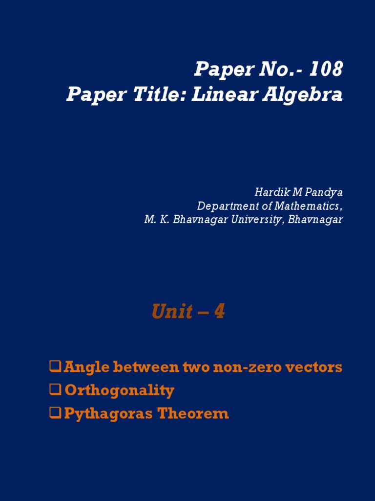 Linear Algebra by Oza | PDF | Basis (Linear Algebra) | Linear Map
