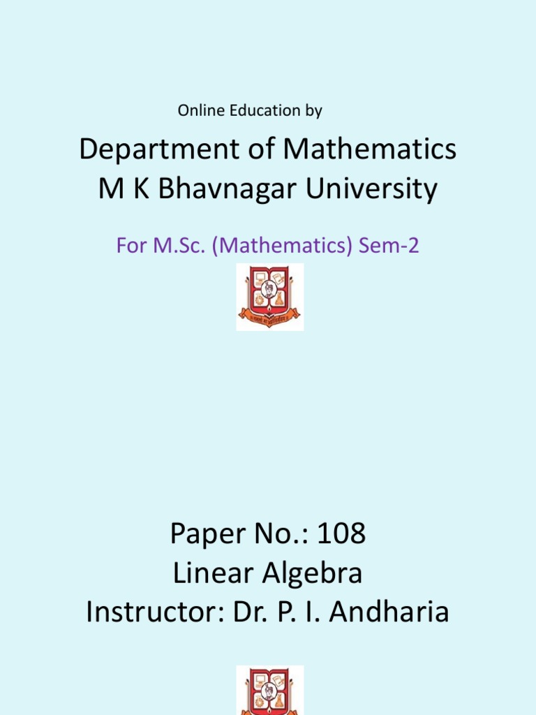Linear Algebra Unit 1 Pdf Basis Linear Algebra System Of Linear