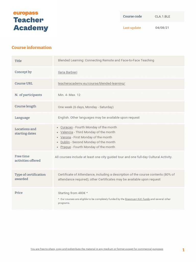 Blended Learning Connecting Remote and Face To Face Teaching | PDF ...