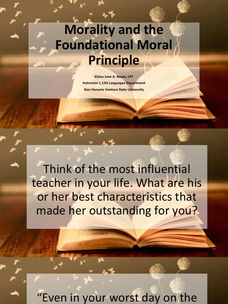 Moral Principle | PDF | Natural Law | Morality