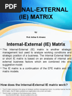 Internal-External Matrix (IE) Matrix | PDF | Business | Finance & Money ...