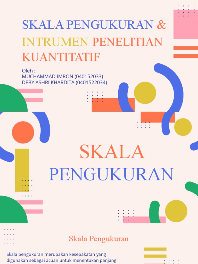 Skala Pengukuran Dan Instrumen Penelitian Kuantitatif Oke | PDF
