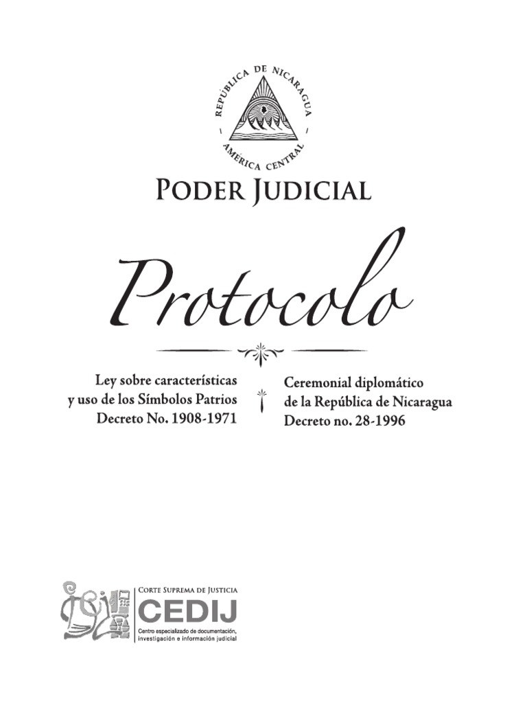 Libro Ley Protocolo CSJ | PDF | Bandera