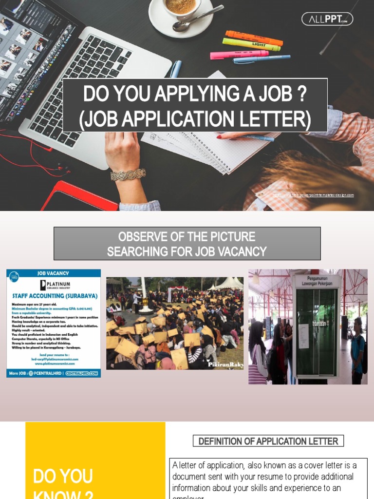 Job Application Letter Kelas XII | PDF
