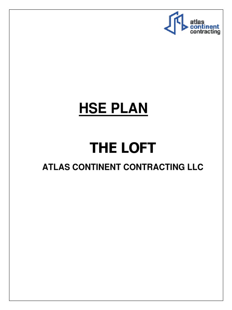 Hse Plan | PDF | Personal Protective Equipment | First Aid