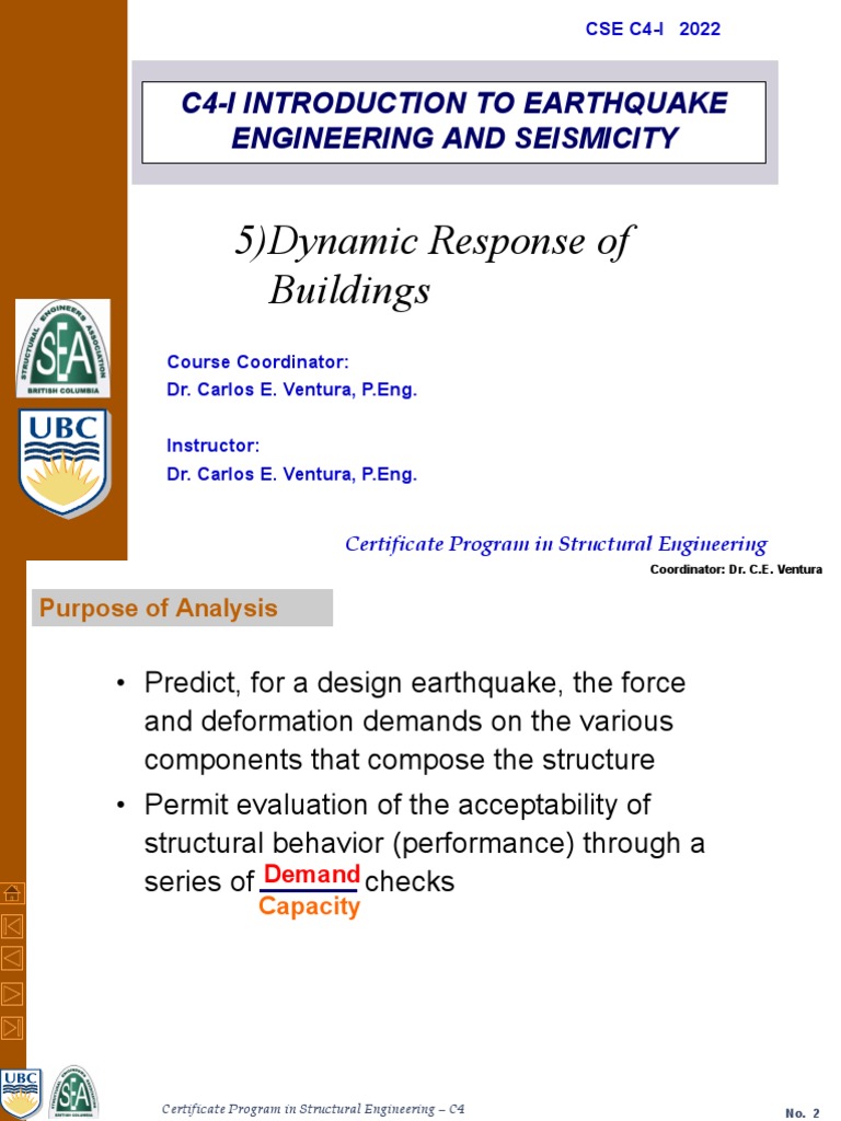 Earthquake Engineering Course Overview | PDF | Normal Mode | Mathematics