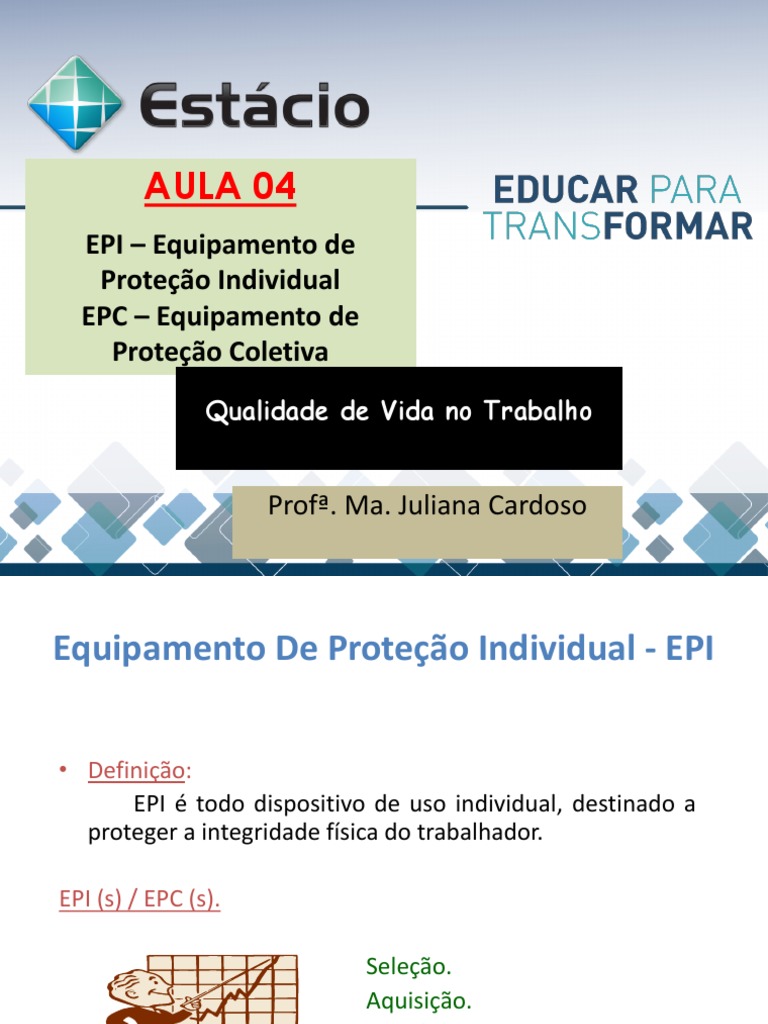 Aula4 EPI EPC | PDF | Capacete