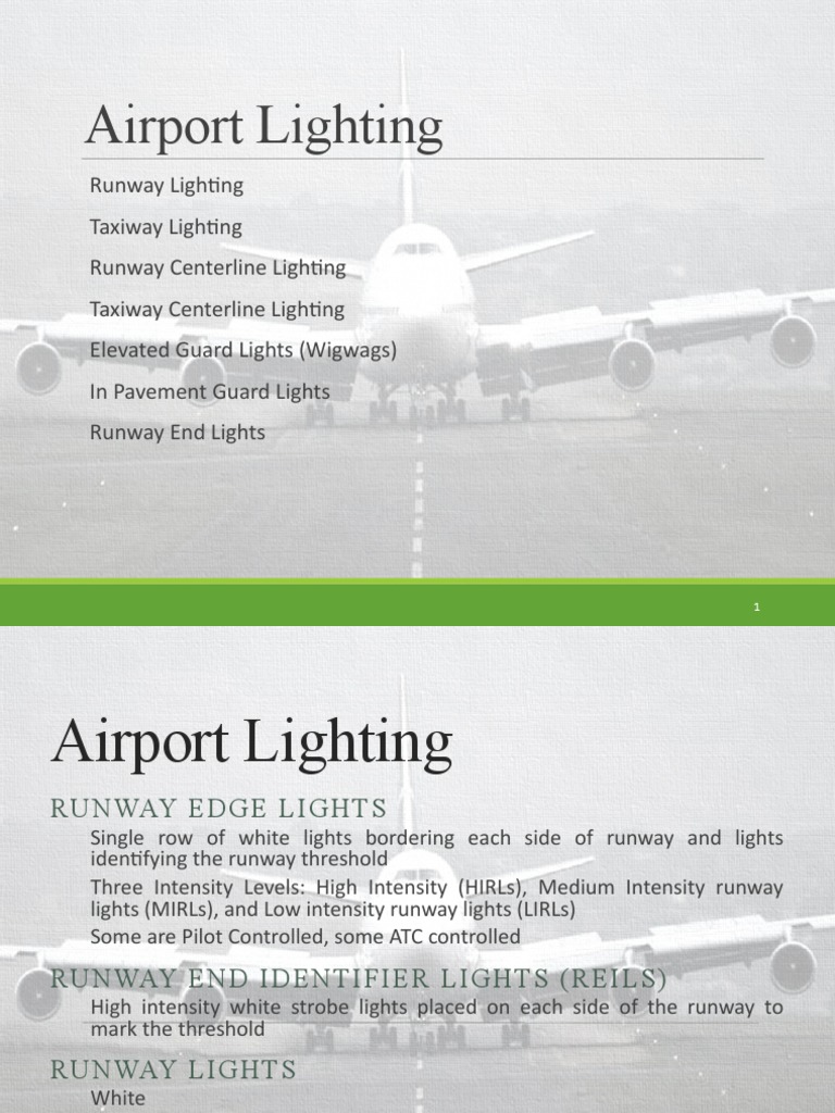 Airport Lighting Runway Lighting Taxiway Lighting | PDF | Runway | Airport