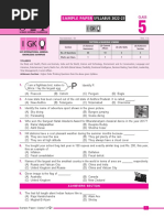 Ieo Sample Paper Class-5 2025-26 | PDF | Verb | English Language