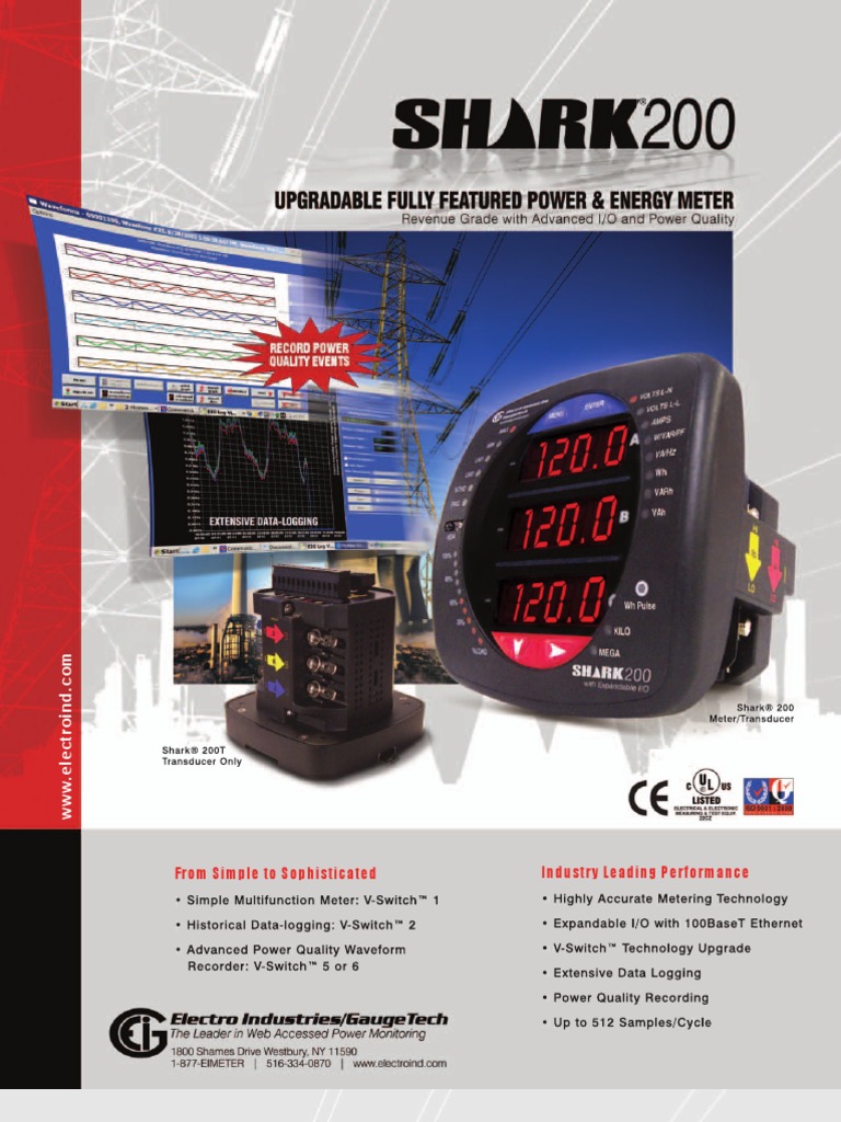 Shark200 Brochure | Download Free PDF | Electrical Substation ...