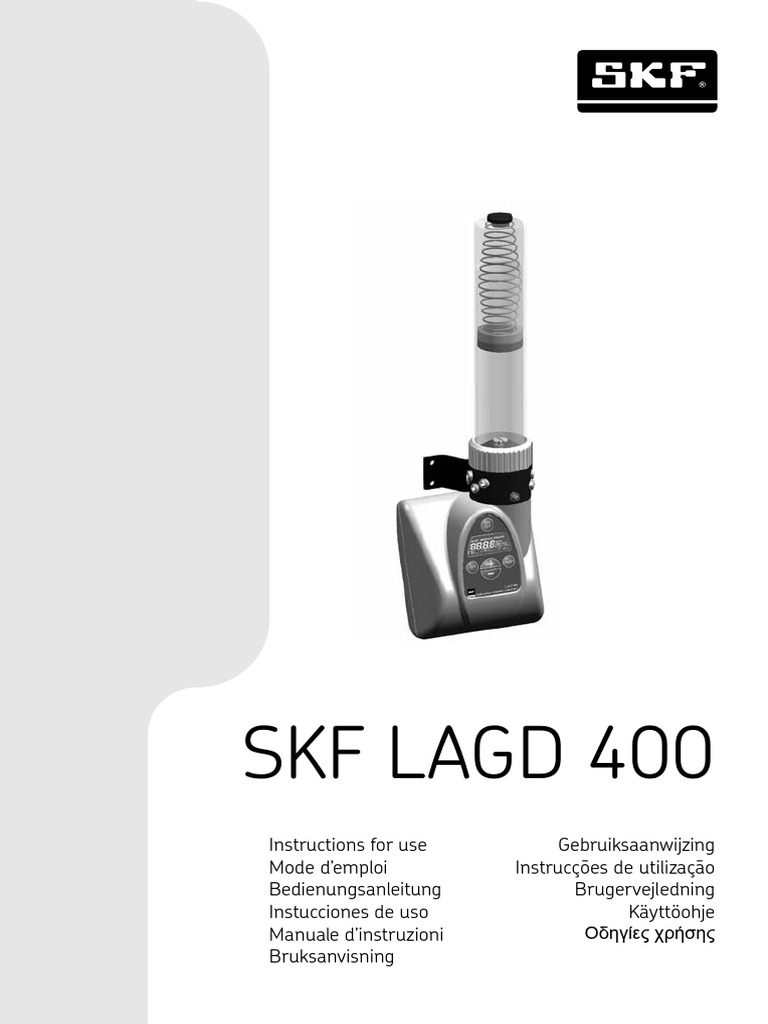 SKF-LAGD 400manual | PDF | Bearing (Mechanical) | Relay