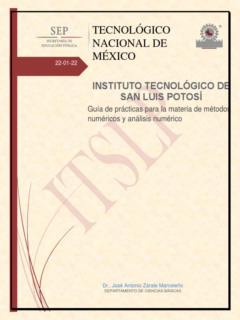 Manual de Practicas de Metodos Numéricos v3 | PDF