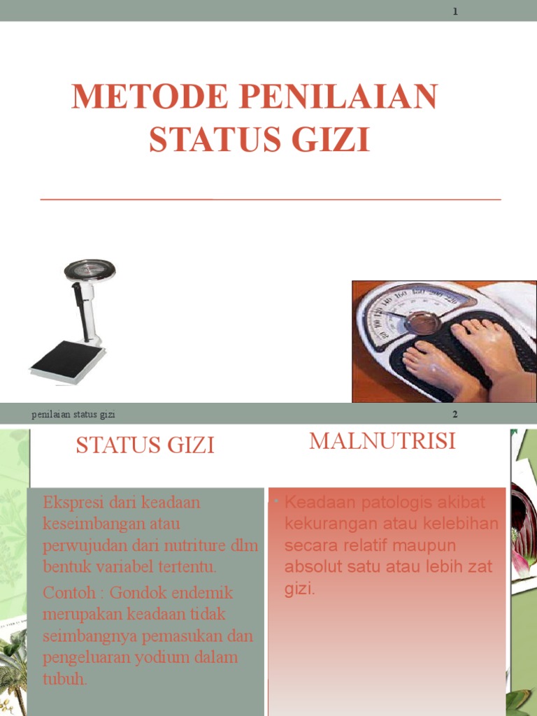 Metode Ilmiah Penilaian Status Gizi 3 | PDF