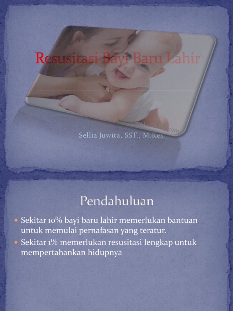 Resusitasi Bayi Baru Lahir | PDF