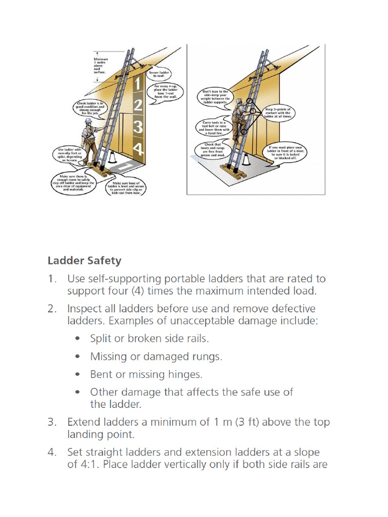 Ladder Safety | PDF
