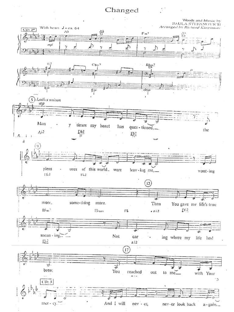 Changed Satb | PDF