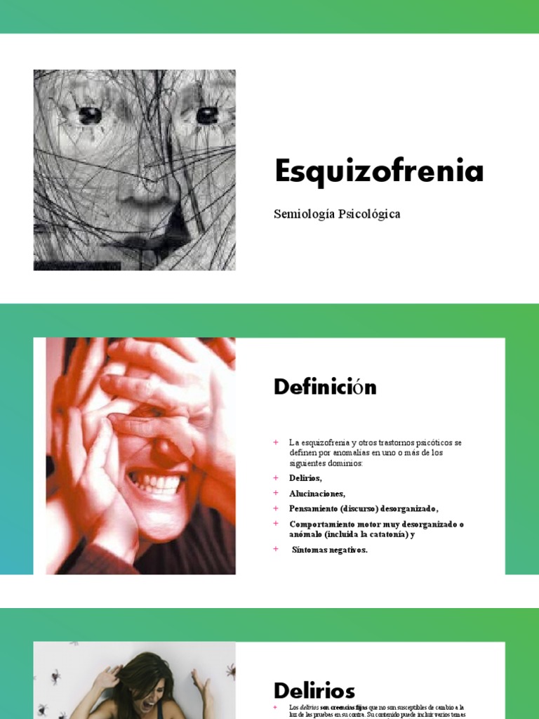 Esquizofrenia: Síntomas y Comportamientos | PDF | Esquizofrenia | Engaño