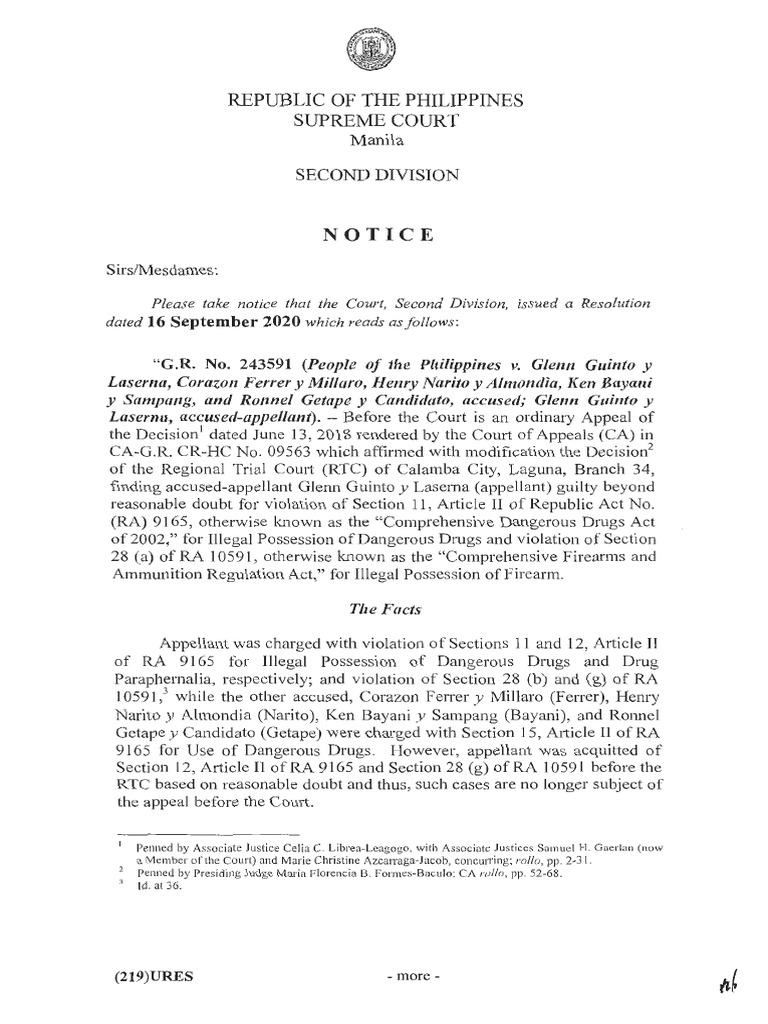 Appeal on Drug and Firearm Charges | PDF | Arrest | Prosecutor