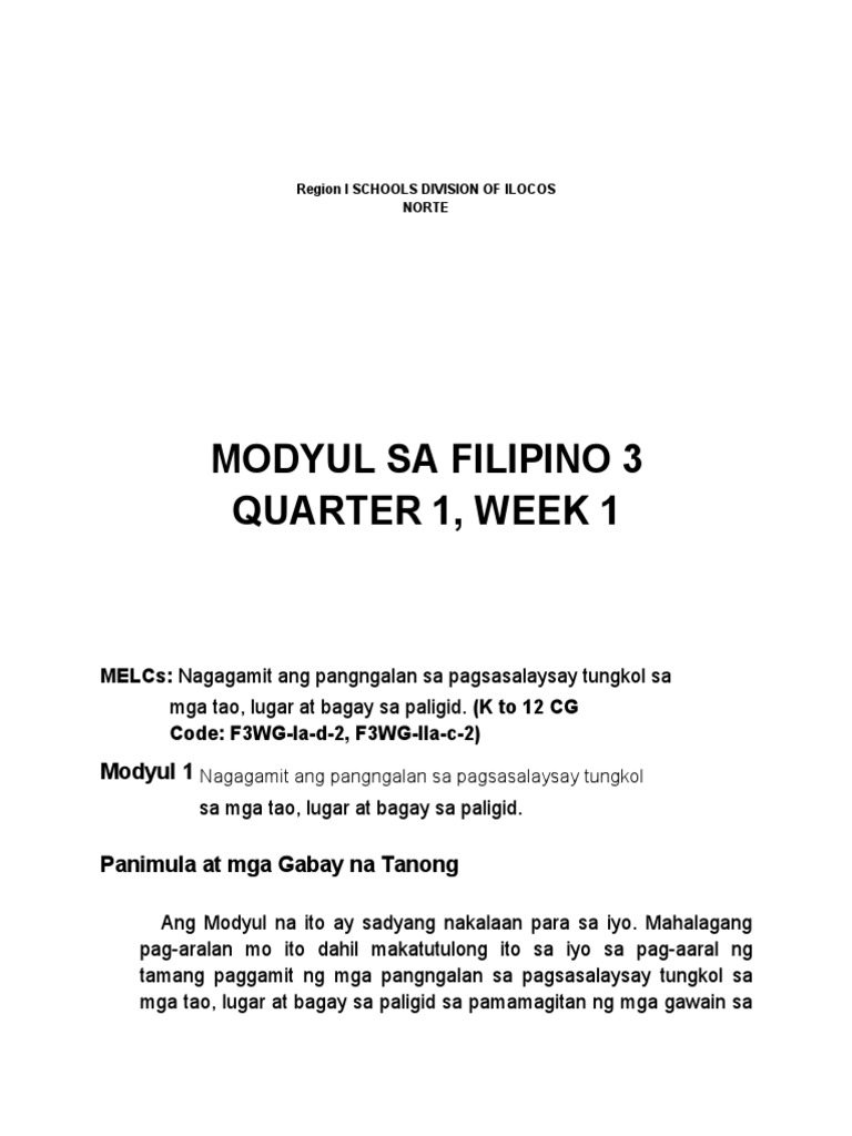 3 Filipino | PDF