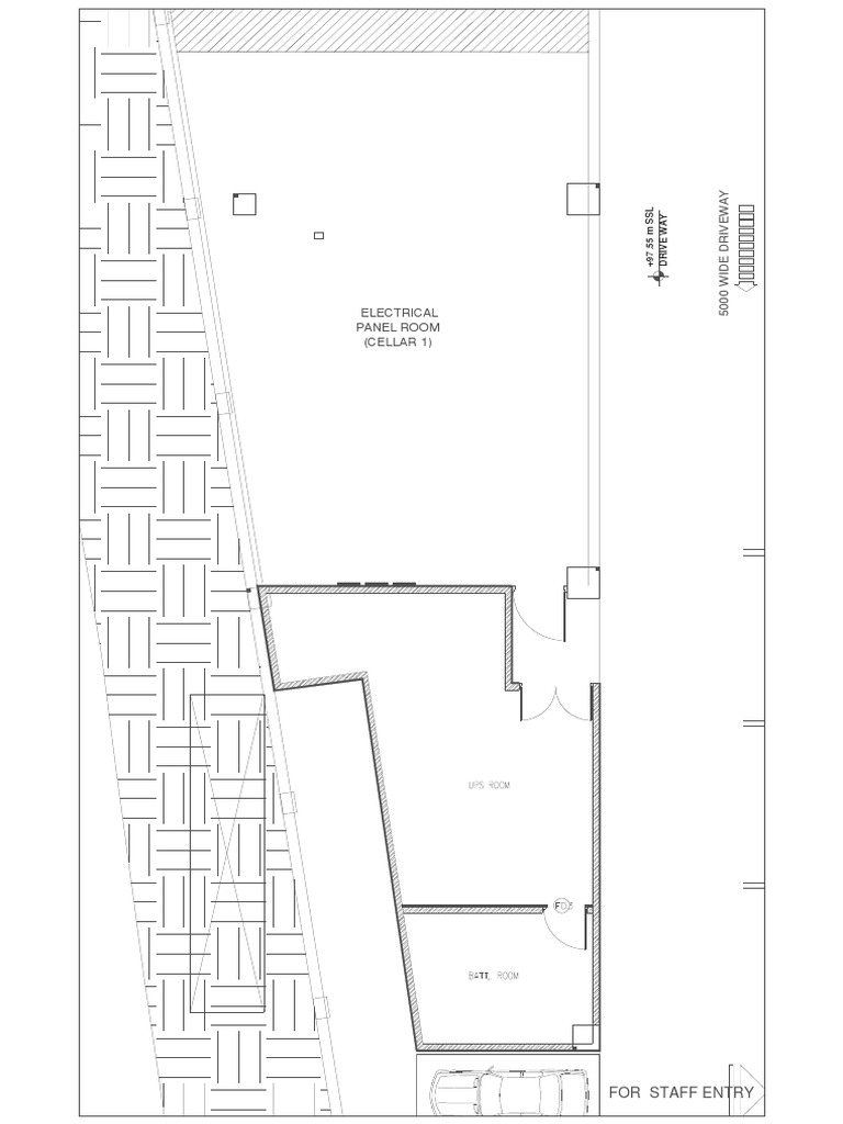 UPS & LT Panel Room Layout Basement-1 | PDF