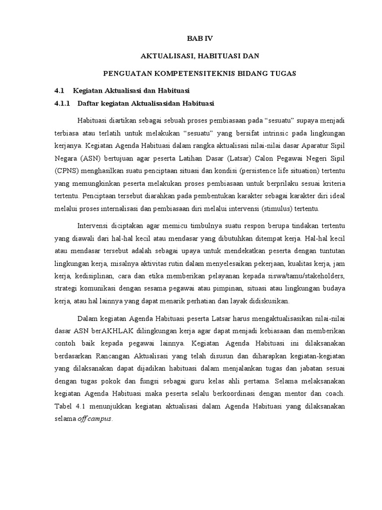 Laporan Aktualisasi Riduan I | PDF | Karier & Perkembangan