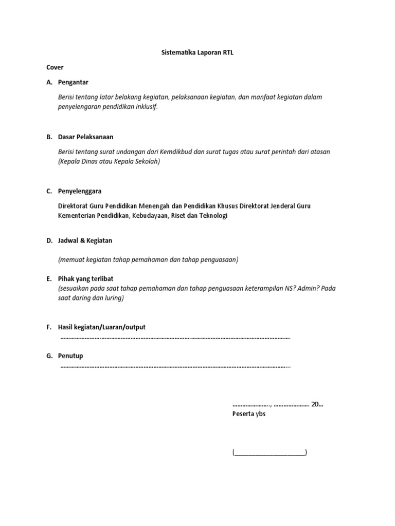 Laporan Pendidikan Inklusif | PDF