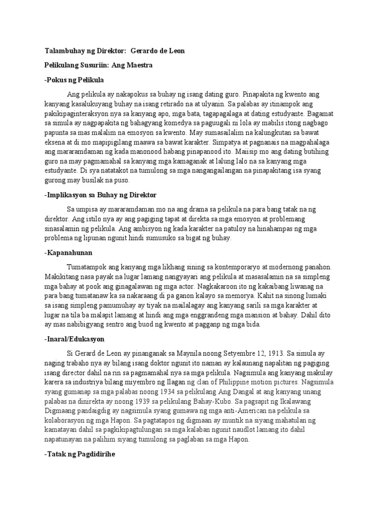 Ang Maestra | PDF