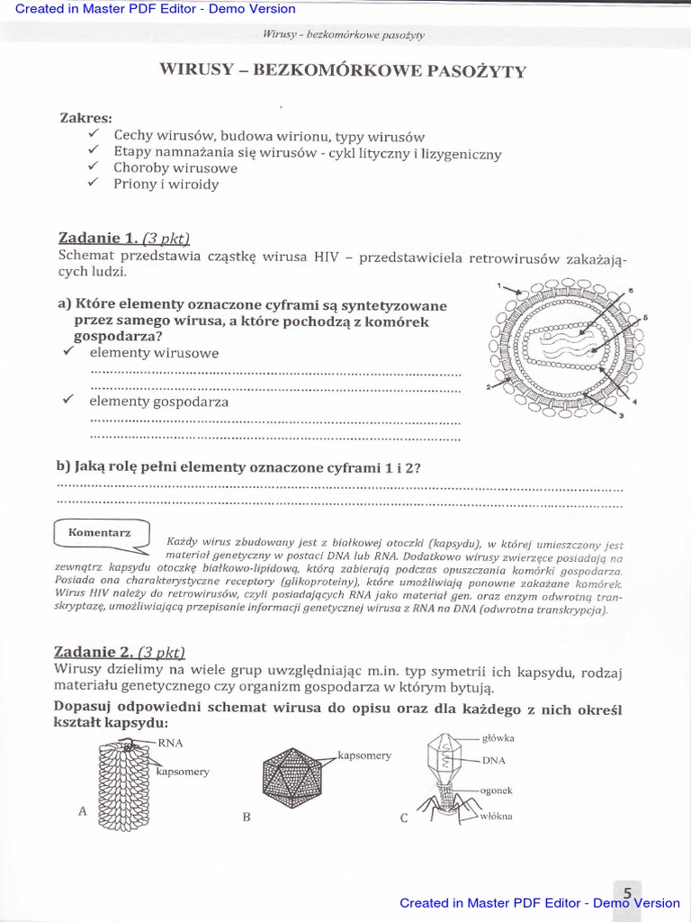 Wirusy Zadania LC | PDF