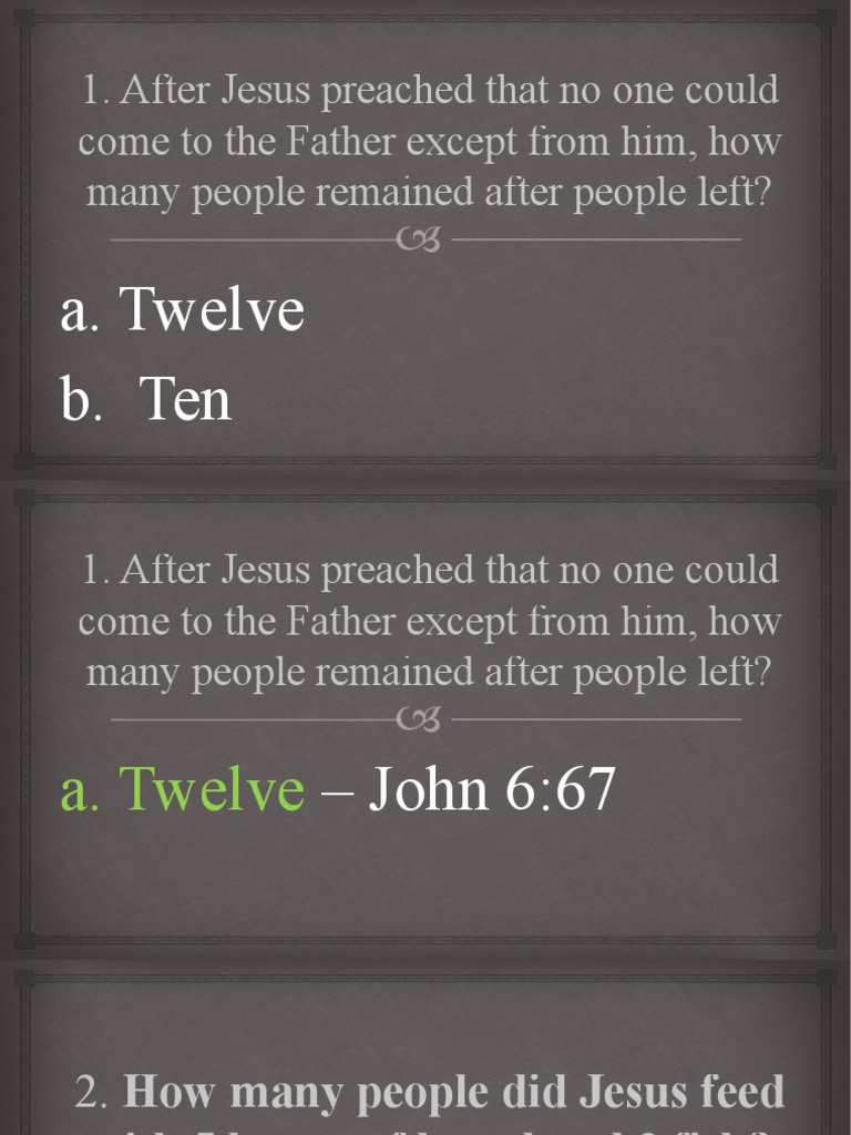Jesus' Teachings and Miracles: A Review Quiz on Key Events and Sayings ...