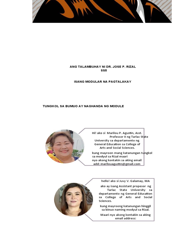 Midterm Module in SS 5 Life and WorkS of Rizal | PDF