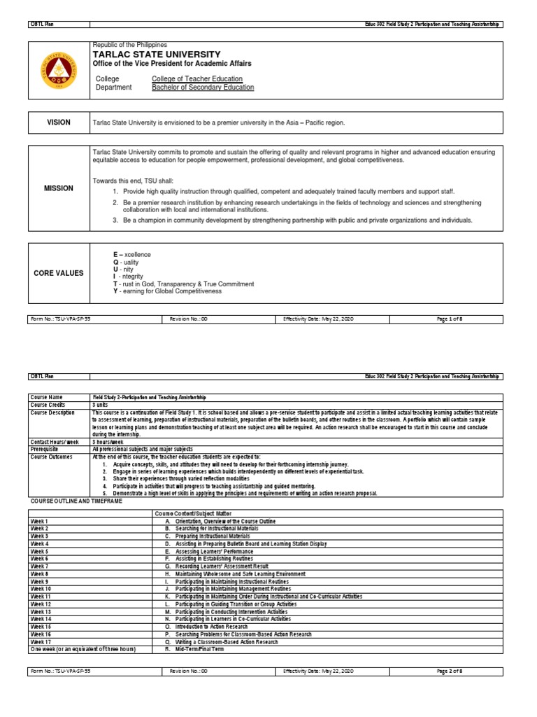 Educ 302 OBTL | PDF | Teaching Method | Teachers