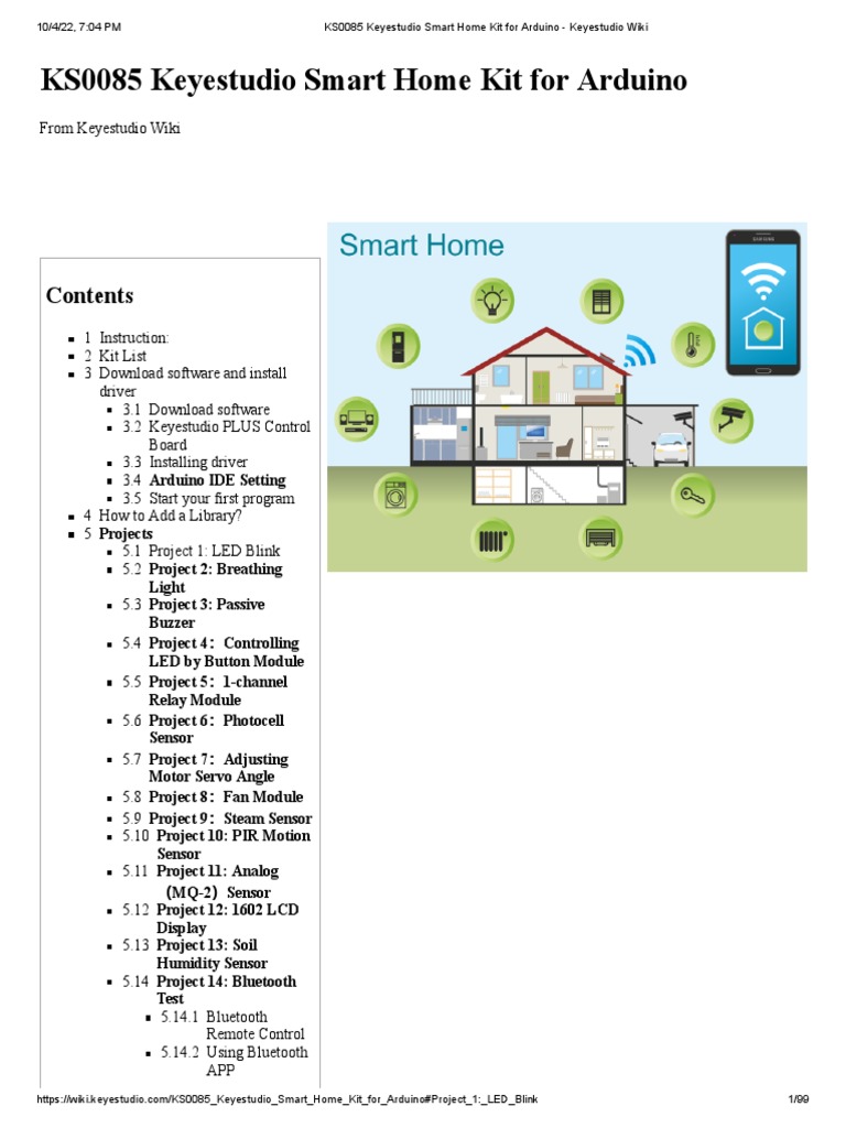 KS0085 Wiki | PDF | Arduino | Relay
