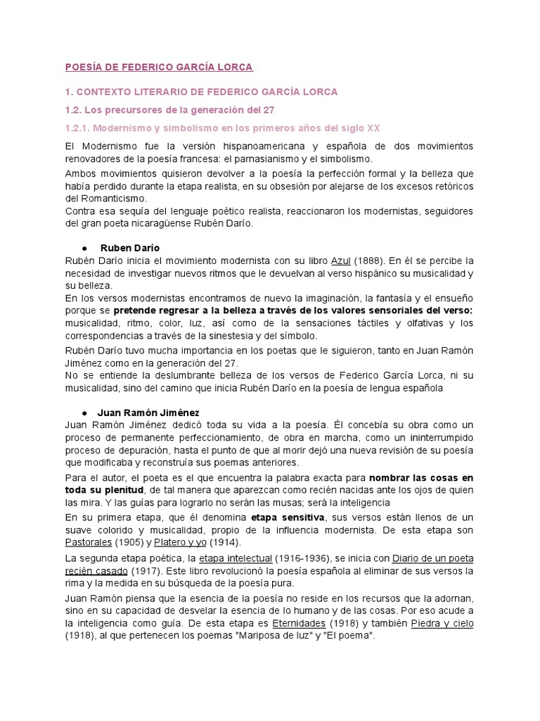 Lorca | PDF | Federico García Lorca | Poesía