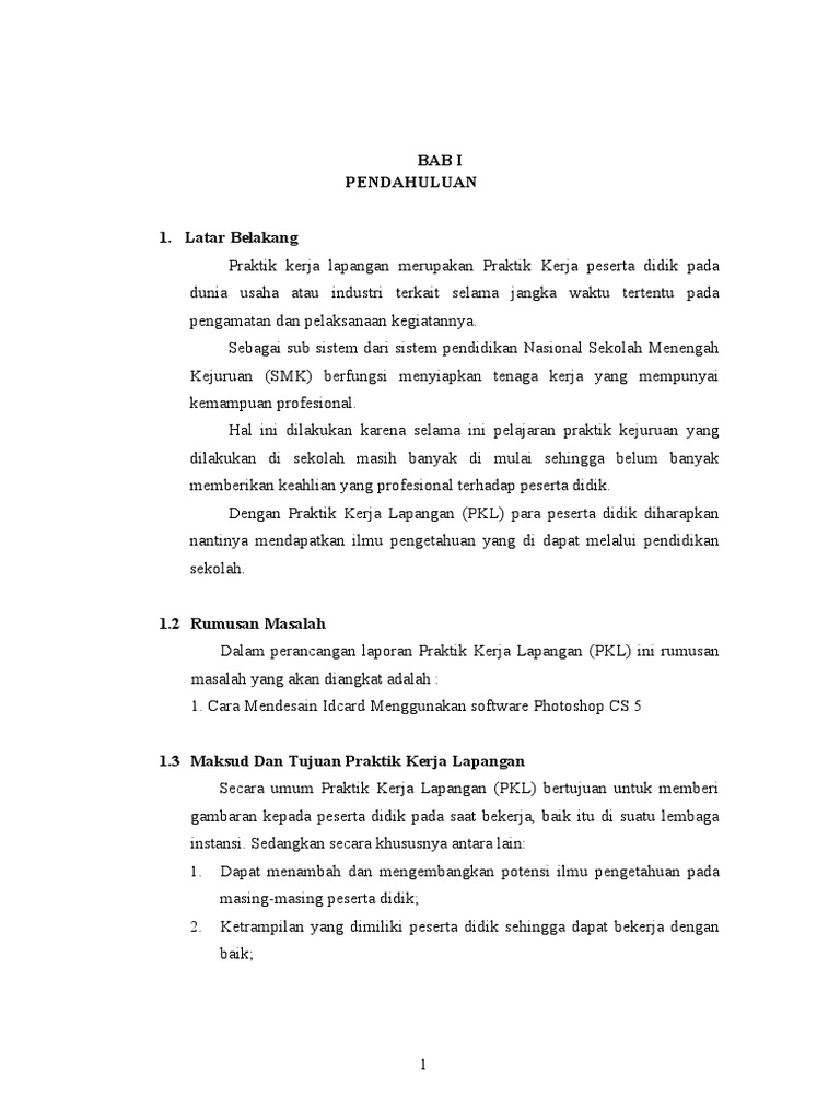 Laporan PKL | PDF
