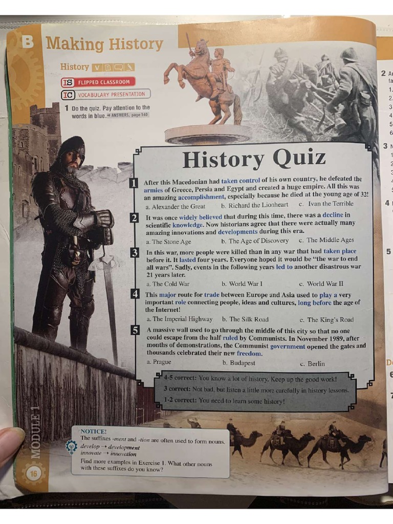 Think Ahead 4 Module B p.16 | PDF