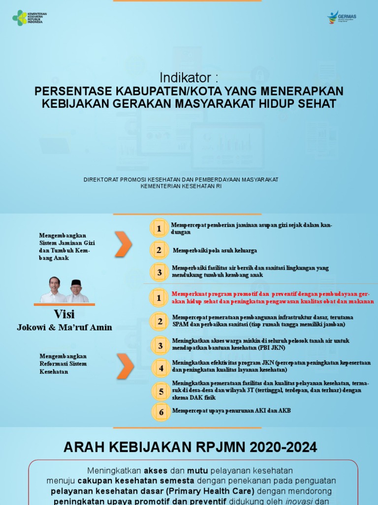 Kebijakan Germas untuk Kesehatan Masyarakat | PDF