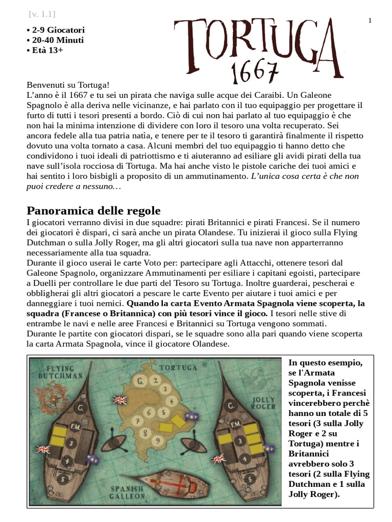 Regolamento Tortuga 1667 A5 v1.1 | PDF