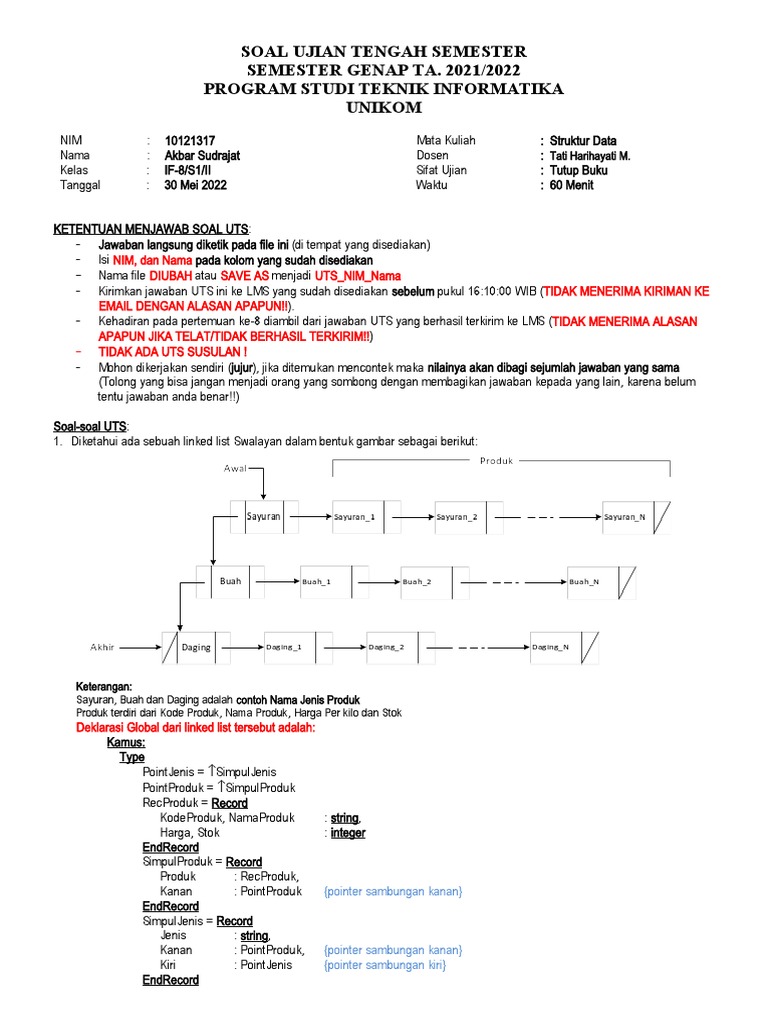 Rizqi Fahmi-UTS - IF8 | PDF