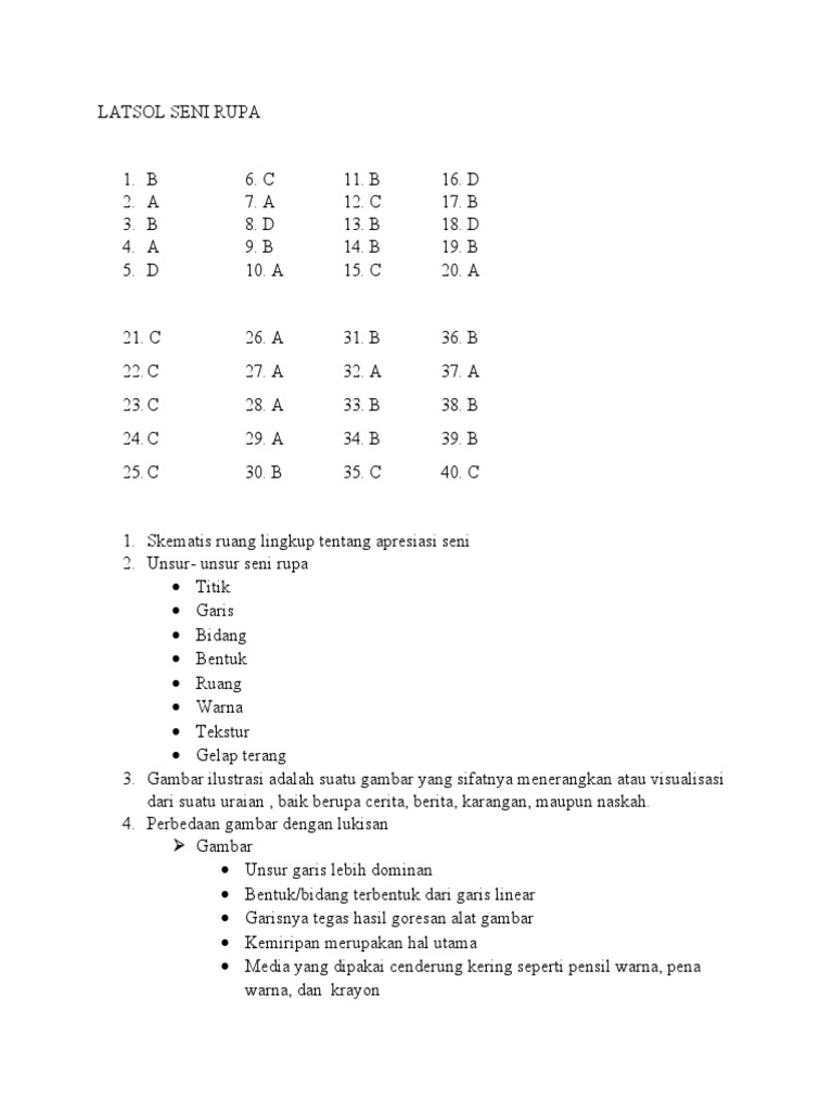 Latsol Seni Rupa | PDF
