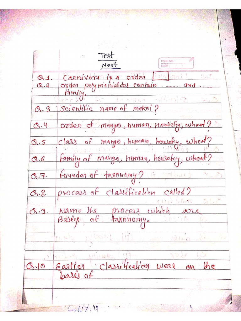 BIOKAR Classes The Living World | PDF