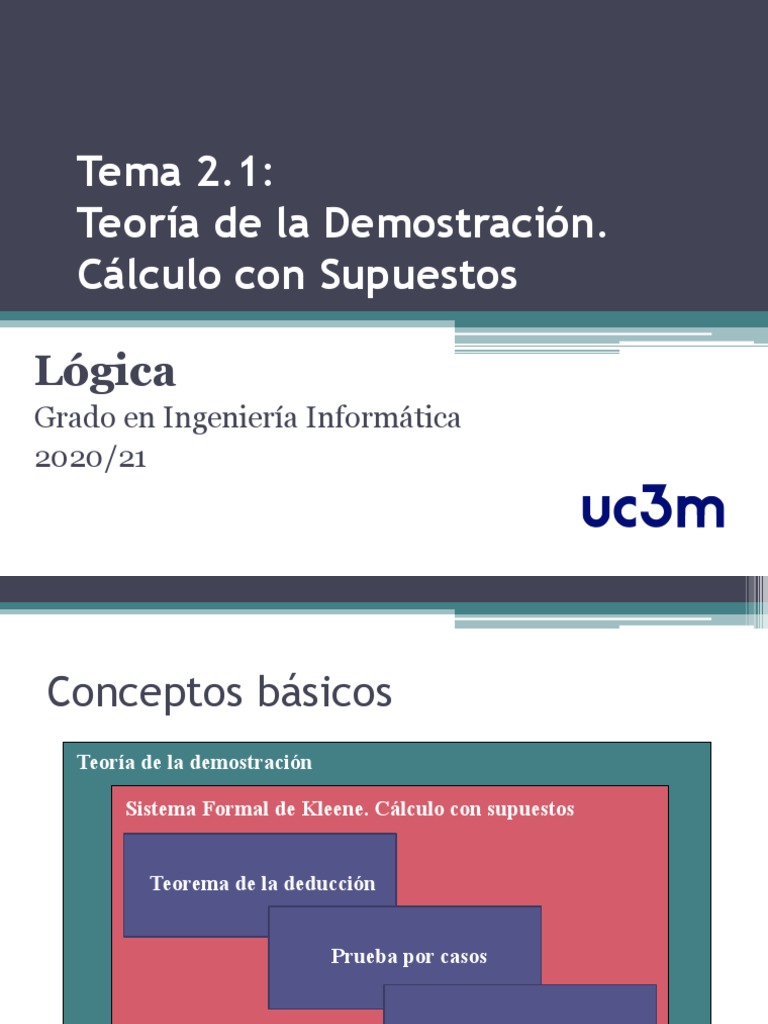 T2.1 Teoría de La Demostración Prop. Supuestos 2020 21 | PDF | Prueba matemática | Razonamiento ...
