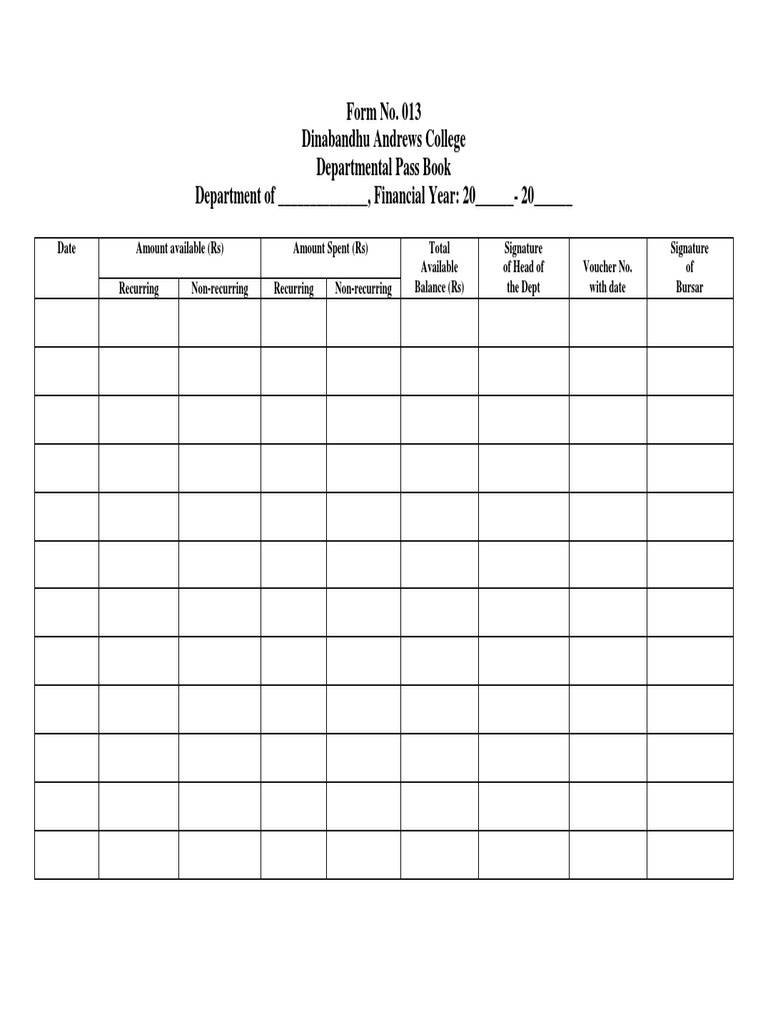 Form 013 | PDF