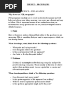 (GR) A Guide To Using Point-Evidence-Explanation | PDF | Ellipsis | Essays