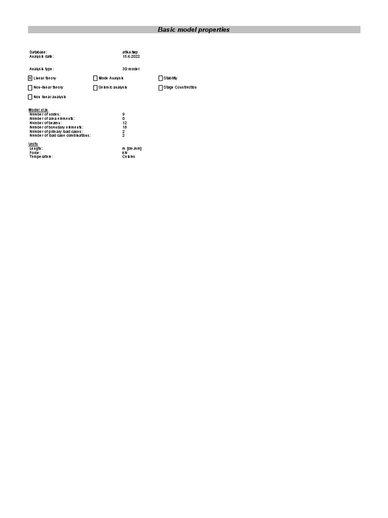 03 - Staticki Proracun - Atika | PDF | Buckling | Bending