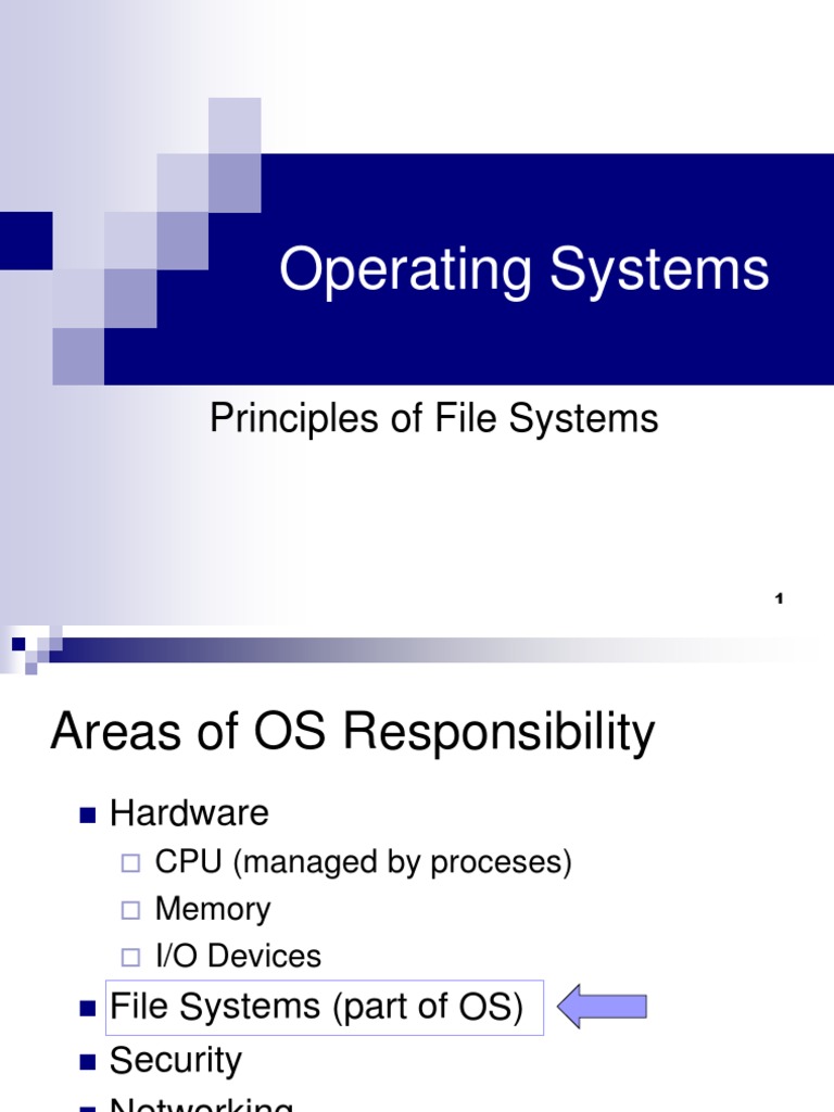 Filesystem Pdf File System Computer File