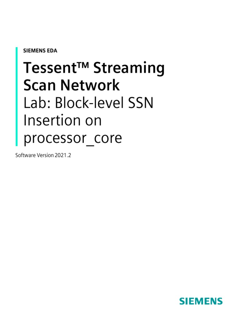 Lab2 Block Level SSN Insertion On Processor Core | PDF | License ...
