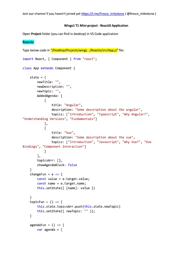 Wings1 T1 ReactJS Application (62636) | PDF